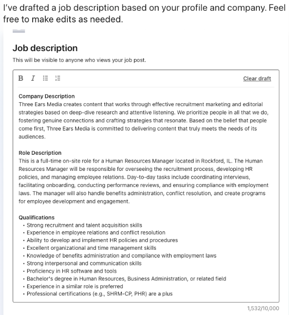 My Favorite LLM Prompts To Write A Job Post With AI - Three Ears Media